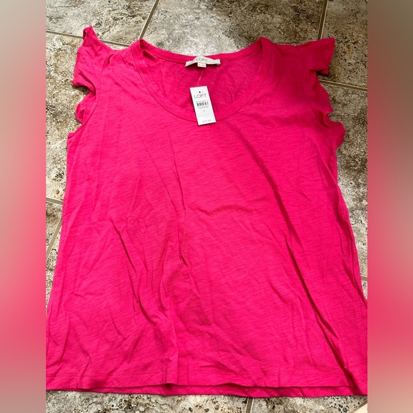 LOFT | Tops | Pink Summer Top | Poshmark